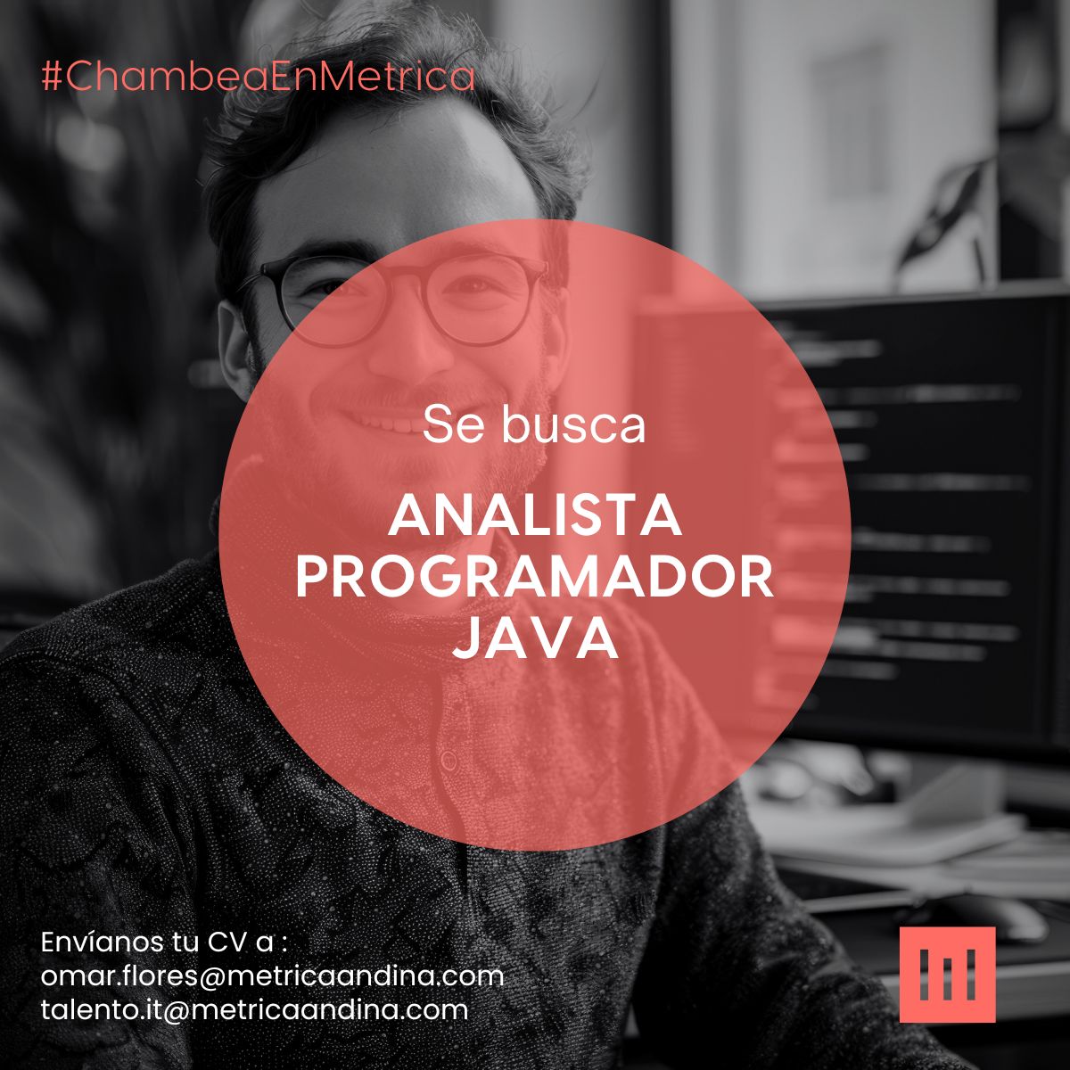 Nuevas oportunidades de empleo: Analista Programador Java en METRICA PERÚ